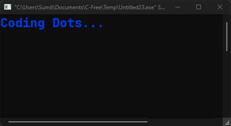 Change Text Color In C Using Conio H Old Babe C Coding Dots
