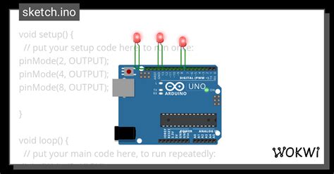 Three Led Copy 2 Wokwi Esp32 Stm32 Arduino Simulator