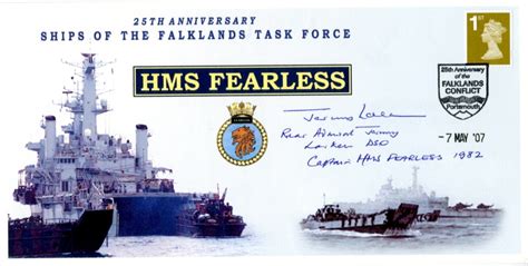 Falklands Cover Hms Fearless Sgd Rear Admiral Larkin Memoryspot