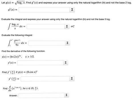 Derivative Of Log Base 2 X Asrposepic