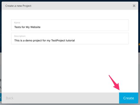 Running Tests With TestProject