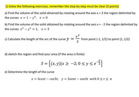 Solved Solve The Following Exercises Remember The Step Chegg