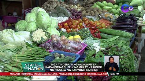 Mga tindera, nag-aagawan sa kakaunting supply ng gulay kasunod ng pinsala ng Bagyong Karding ...
