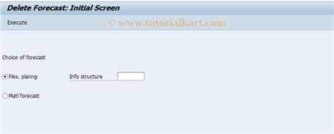MC8N SAP Tcode Delete Forecast Versions MC8N SAP Tcode Delete Forecast Versions