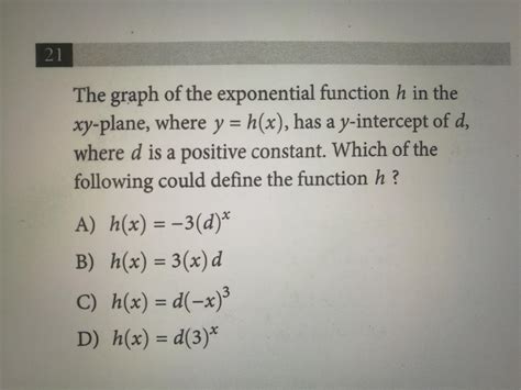 Help With This Sat Exponential Function Would Be Greatly Appreciated R Sat