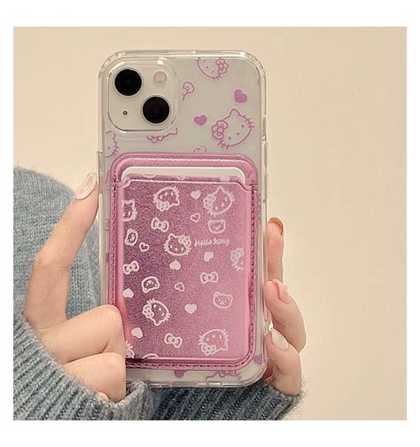 앤틱케이스 맥세이프카드지갑세트💛 실버 핑크 고양이 맥세이프케이스 범퍼케이스 폰케이스 아이폰15프로케이스 15프로맥스 14프로맥스 13프로맥스 아이폰프로케이스 폰케이스 14프로케이스