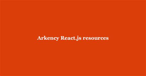 Arkency Reactjs Resources Arkency Blog