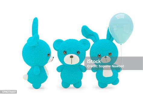 흰색 배경에 귀여운 인형 곰과 토끼의 3d 렌더링 그림 0명에 대한 스톡 사진 및 기타 이미지 0명 3차원 형태 갈색 Istock