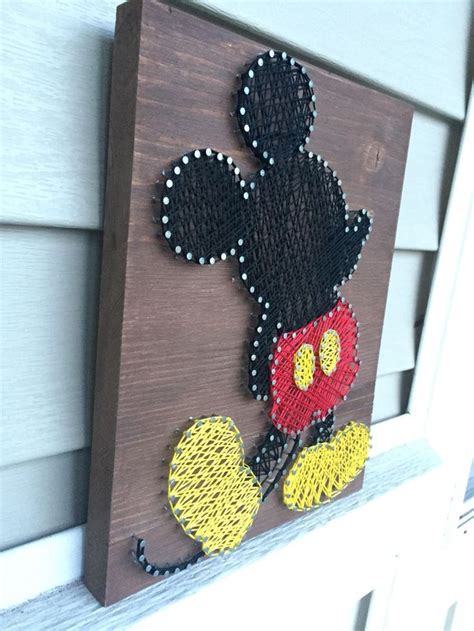mickey mouse string art mickey mouse wall art nursery etsy disney string art mickey mouse