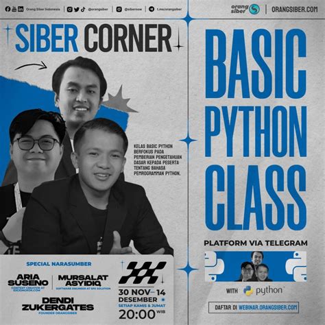 Form Pendaftaran Basic Python Class Orang Siber
