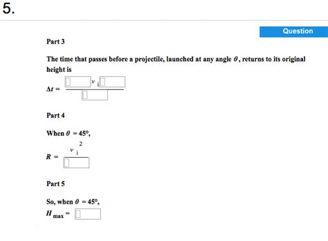 Solved Derive An Expression For The Maximum Height Of A Chegg