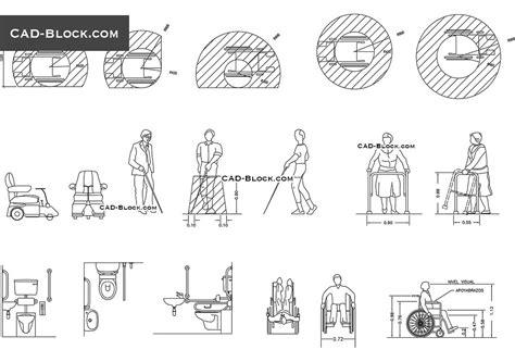 Cad Wheelchair Dwg Free Cad Blocks
