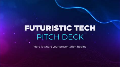 Futuristic Tech Pitch Deck Google Slides PowerPoint