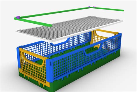 Double Foldable And Stackable Crate Xxl By Baph Download Free Stl