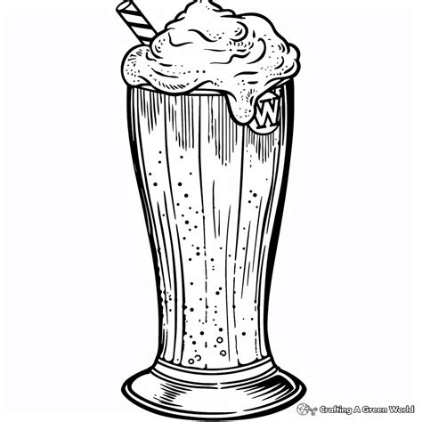 Root Beer Float Coloring Pages 2025