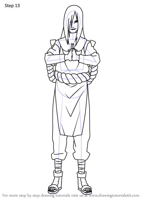 How To Draw Orochimaru From Naruto Naruto Step By Step