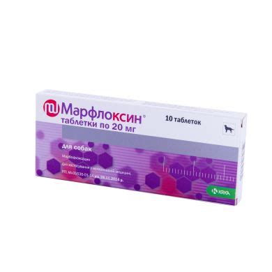 Marfloxin 20 mg for Dogs (marbofloxacin) 10 tablets - Loopyvet Online
