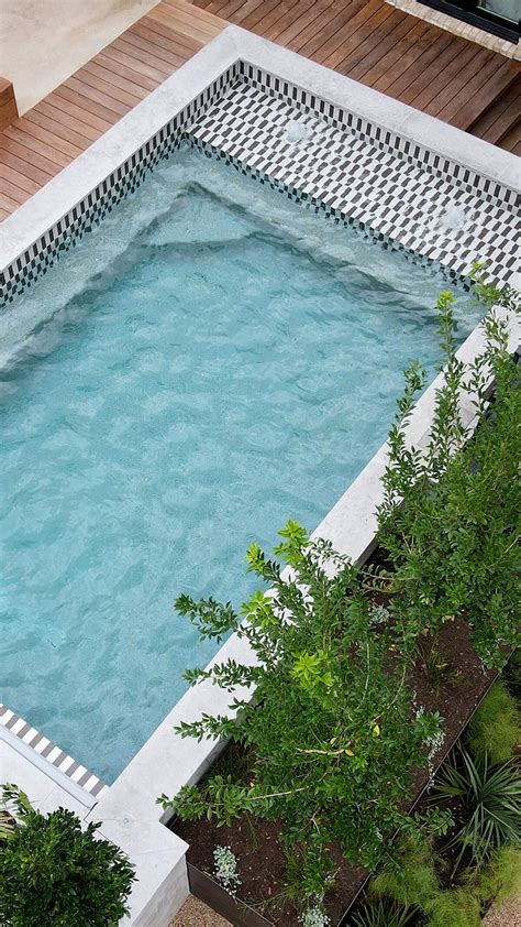 Pool Tile Design Gallery Custom Swimming Pools Modern Geometric Art