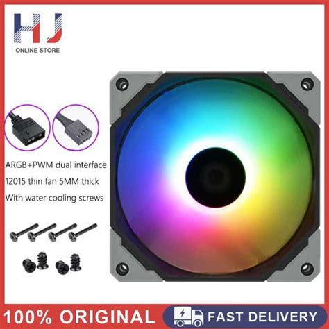Argb Silent Cooling Fan 5v 3pin Aura Sync 12cm Pc Cooler Fan 4pin Pwm Pc Case Quiet Fan