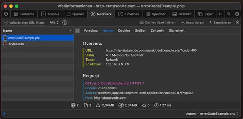 405 Method Not Allowed Status Code