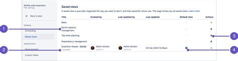 Manage Views In Advanced Roadmaps Jira Software Data Center 106 Atlassian Documentation