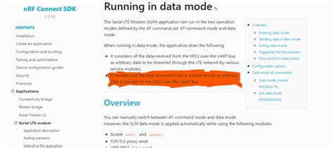 In Slm Example Datamode Can Not Receive Data From Server Nordic Qanda