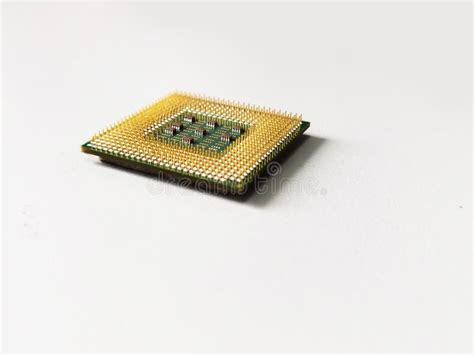 Cpu Processor Chip Of Computer Isolated Stock Image Image Of Electricity Information