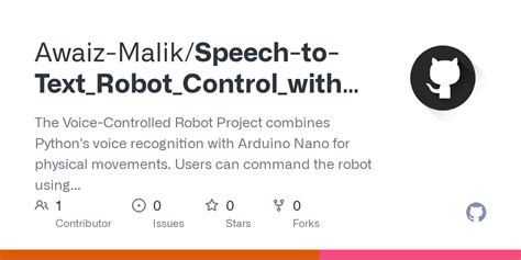 GitHub Awaiz Malik Speech To Text Robot Control With Whisper And Arduino The Voice Controlled