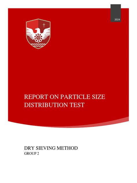 Report On Particle Size Distribution Test Group2 Pdf Earth