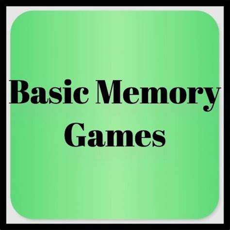 Basic Memory Games By Hong Hu