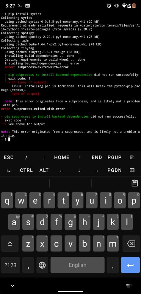 Installation Failed On Latest Python Termux · Issue 28