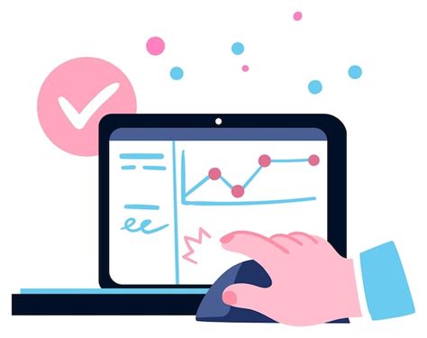 Premium Vector Business Analytics Dashboard On Laptop Screen