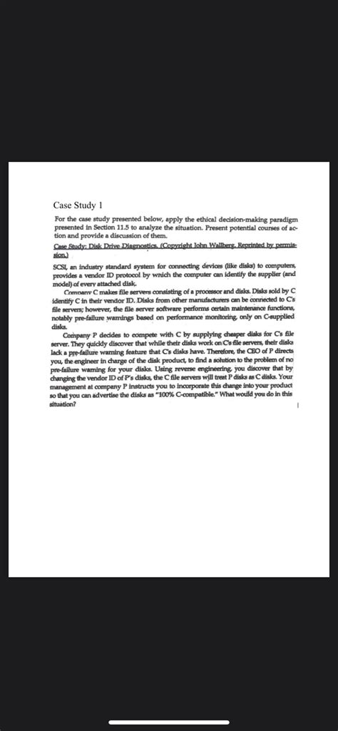Solved Case Study 1 For The Case Study Presented Below