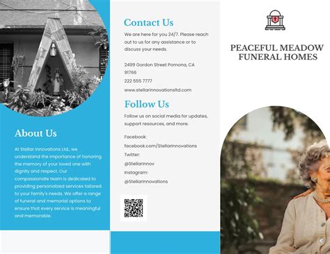 Free Funeral Tri Fold Brochure Templates Editable And Printable