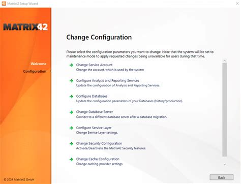Configuration Wizard Matrix42 Self Service Help Center