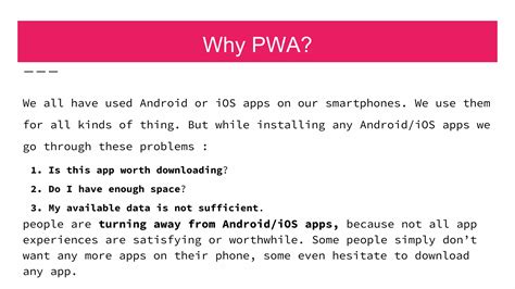 PWA Progressive Web App PPTX