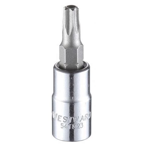 Westward 14 In Drive Tamper Resistant Torxr Socket Bit T27 Tip 1