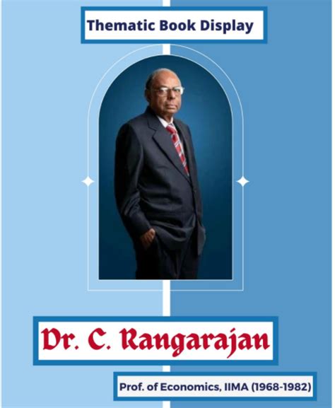 Special Books Display On Dr C Rangarajan At Vsl Vikram Sarabhai Library Iim Ahmedabad
