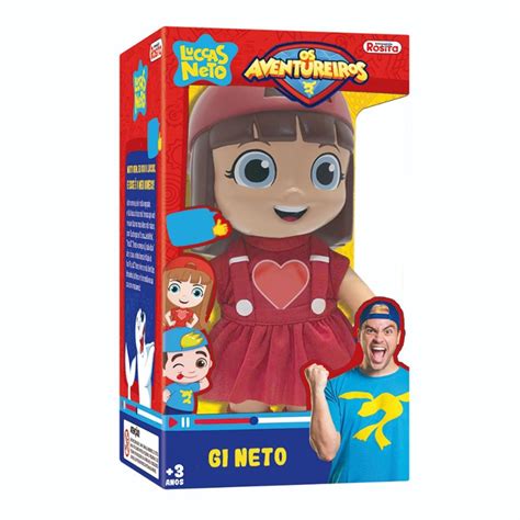 Boneca Gi Neto Colecionavel Presente Brinquedo Luccas Neto Infantil