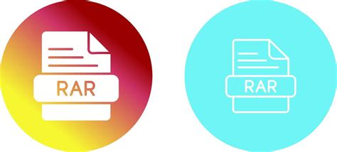 Rar Icon Design 43042185 Vector Art At Vecteezy