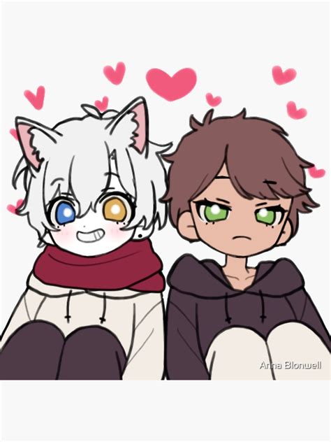 Kody X Lumine Cute Webtoon Fanart Sticker For Sale By Shindouart Redbubble