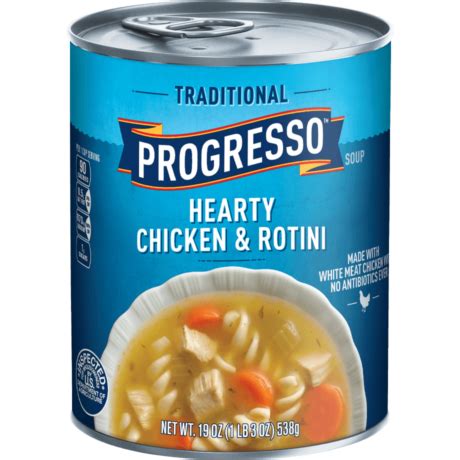 Traditional Hearty Chicken Rotini Soup Progresso