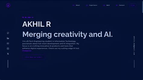 Akhil R On Linkedin Portfolio Nextjs Framer Nts5tech
