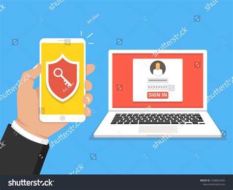 Two Steps Authentication Concept Verification By เวกเตอร์สต็อก ปลอดค่าลิขสิทธิ์ 1048824650