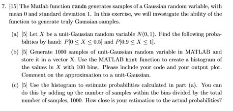 15 The Matlab Function Randn Ger Function To