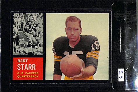 Lot Detail 1962 Topps Bart Starr Card Bvg 5 5