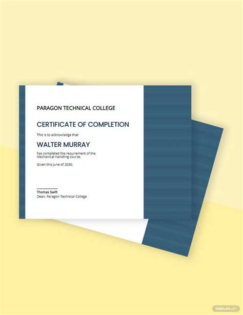 Certificates Templates Design Free Download Template