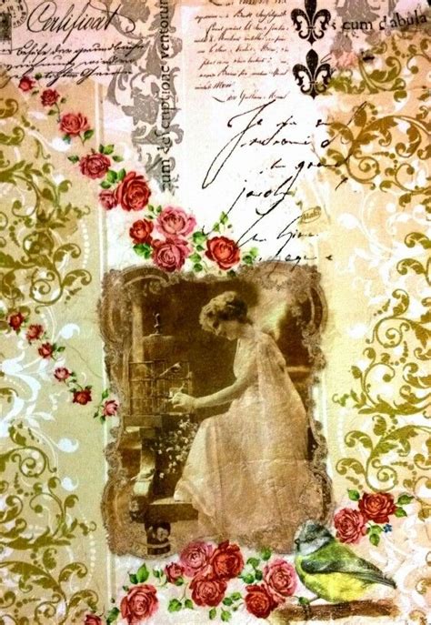 Girl Decoupage Girl Painting Painting Art Paintings Painted Canvas