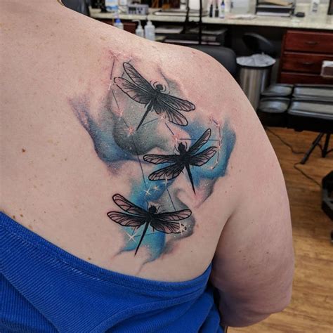 Watercolor Tattoo Dragonfly