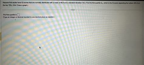 Solved The Top 75 Hint Draw A Graphthe First Quartile